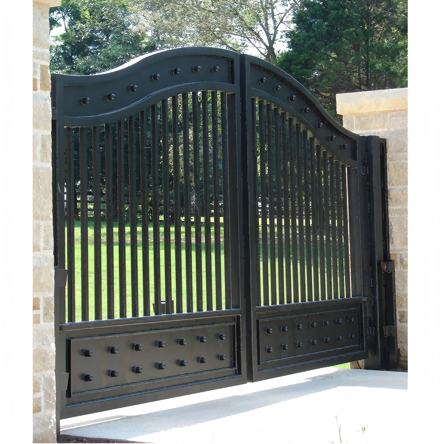Wrought Iron Gate Designs Michigan Personalized Grand Entrance Gate: