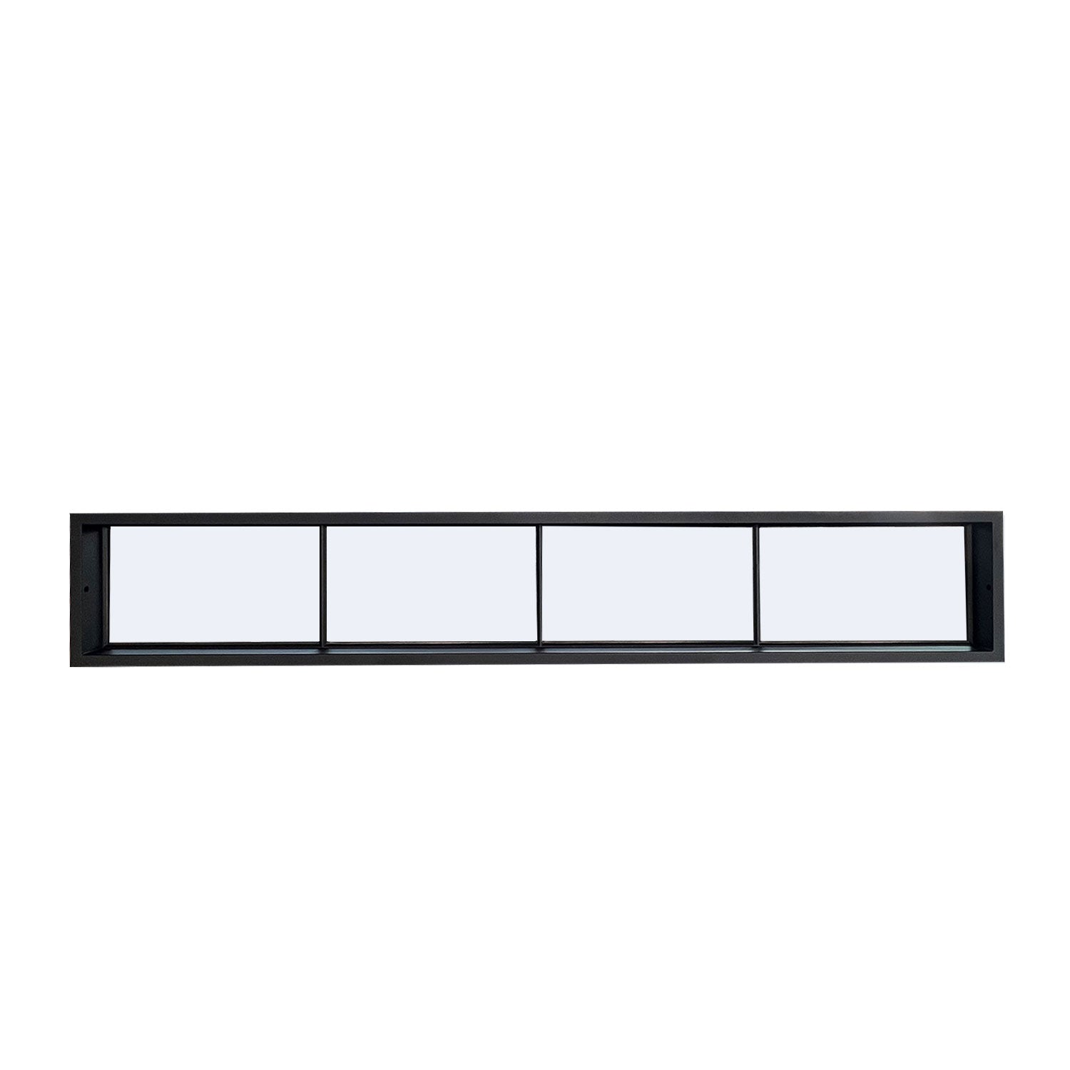 Steel 4-Lite Window Square, Low-E - Double-pane Glass, lionirondoors.com